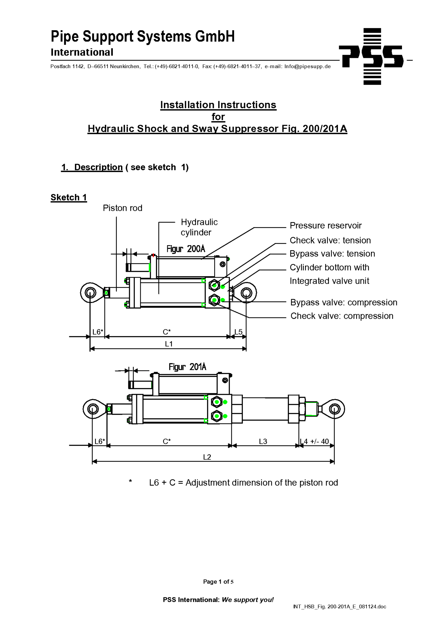 Installation instructions – Pipe Support Systems GmbH